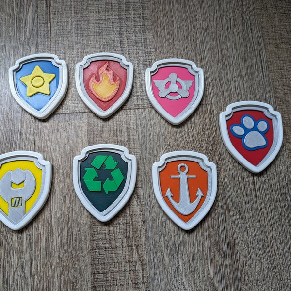 Paw Patrol Badges - Etsy