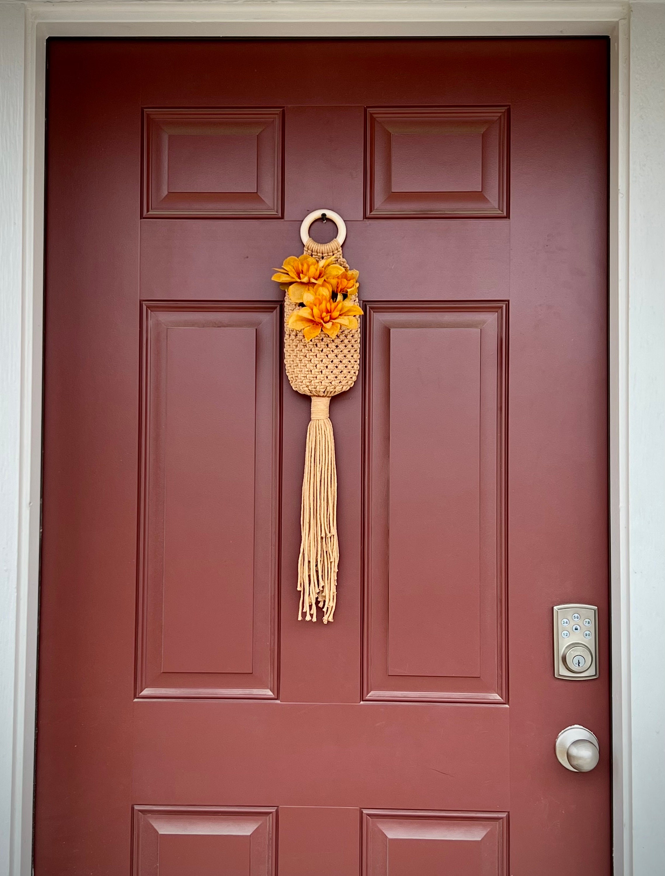 Large Macrame Pod Wall Hanging Plant Holder Wall Decor Air Plant Pod ...