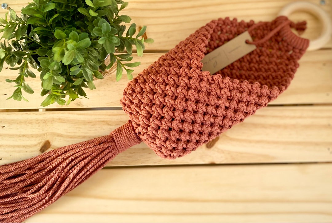 Large Macrame Pod Wall Hanging Plant Holder Wall Decor Air Plant Pod ...