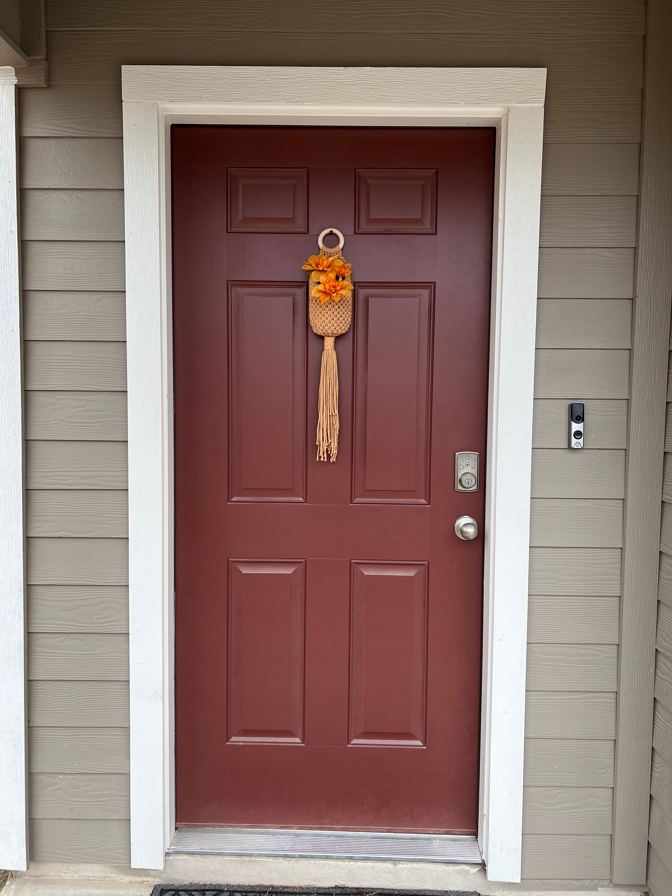 Large Macrame Pod Wall Hanging Plant Holder Wall Decor Air Plant Pod ...