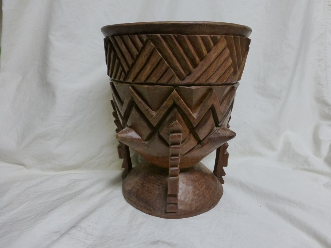 Antique Nigerian Wooden Nupe Pot - Etsy