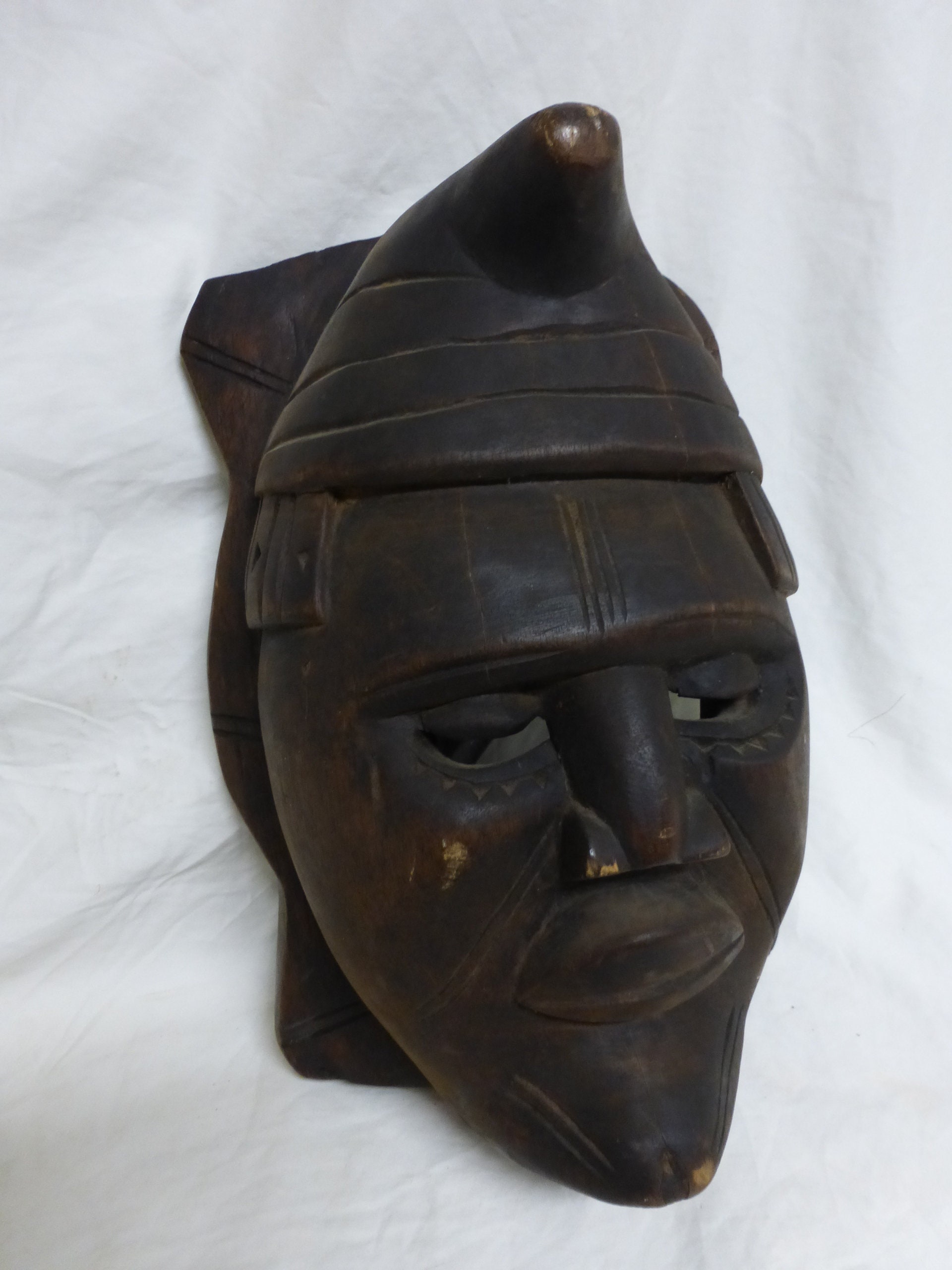 Antique Nigerian Wooden Mask - Etsy