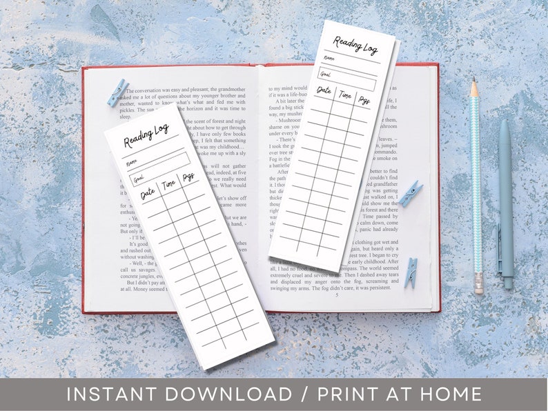 Book Tracker Reading Tracker Reading Log Book Log Kids Reading Log ...