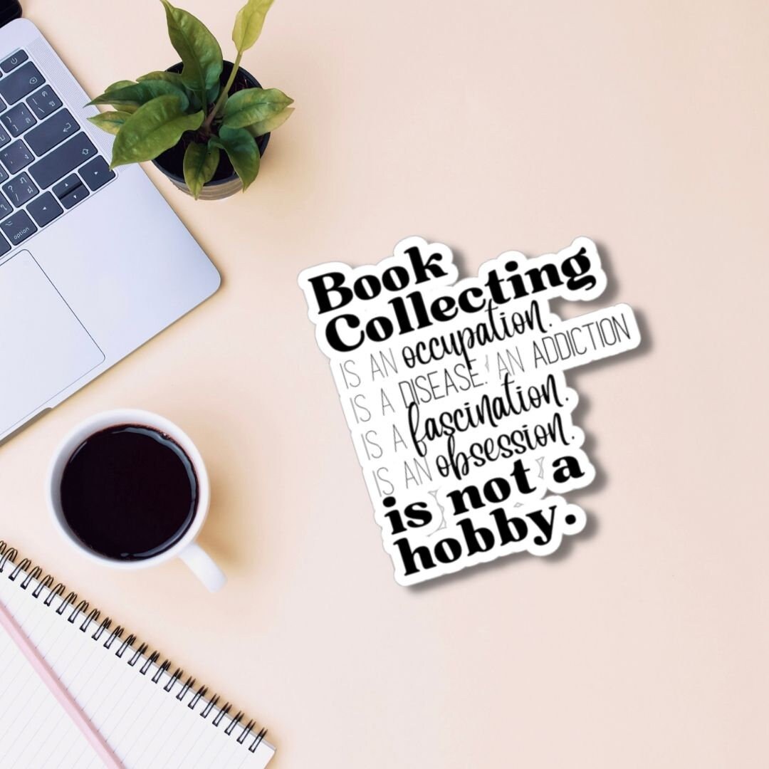 Book Addict Sticker Book Sticker Reading Sticker Book Collecting ...