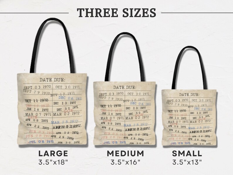 Vintage Library Card Tote Bag for Librarian Tote Bag for Book Lover ...