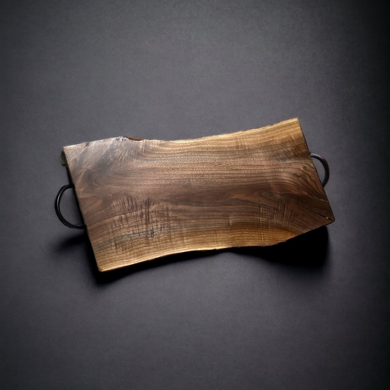Black Walnut Live Edge Serving Tray - Etsy