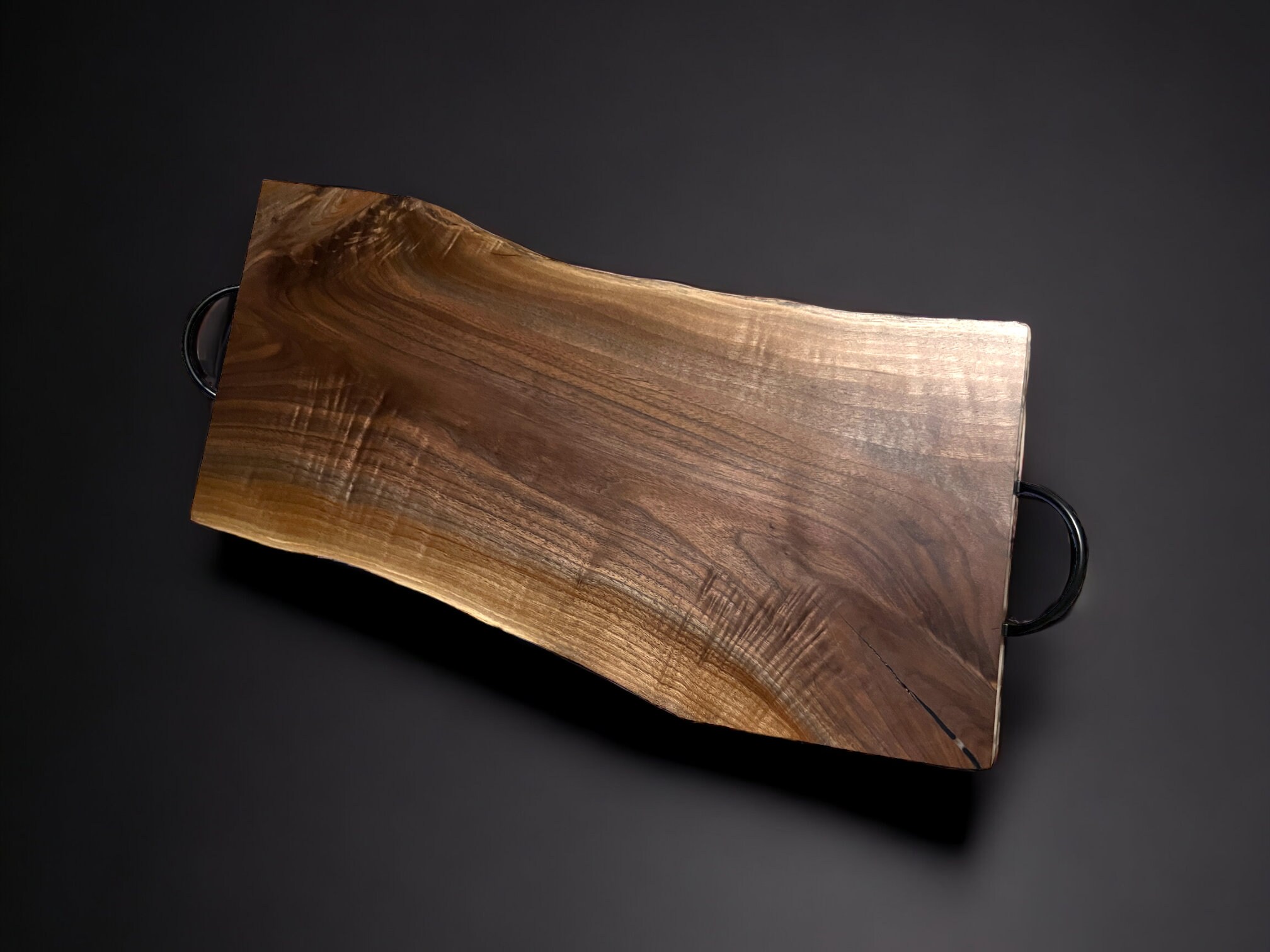 Black Walnut Live Edge Serving Tray - Etsy