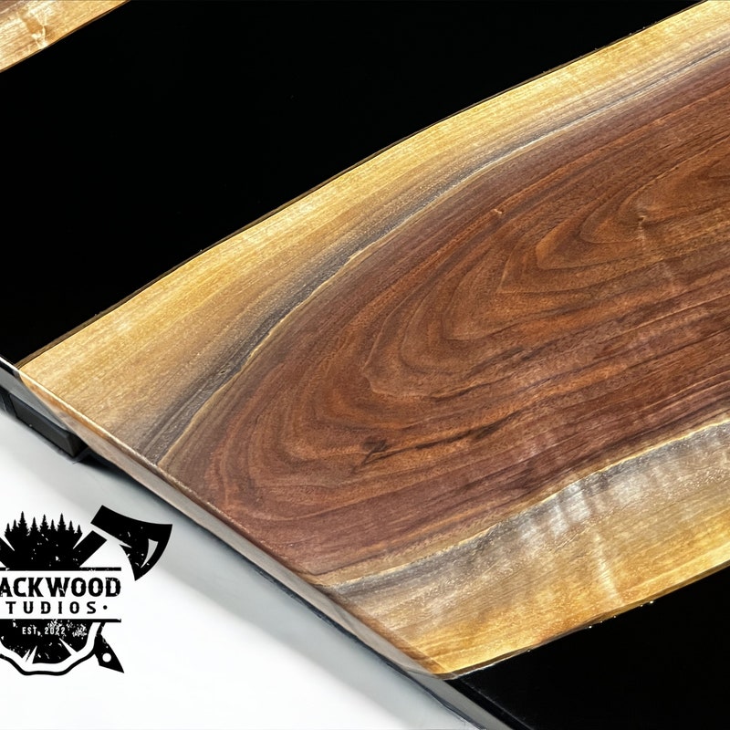 Walnut Epoxy Table - Etsy