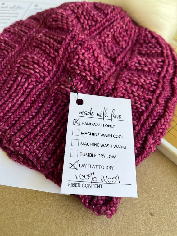 Simple Printable Knitting or Crochet Gift Tags - Etsy