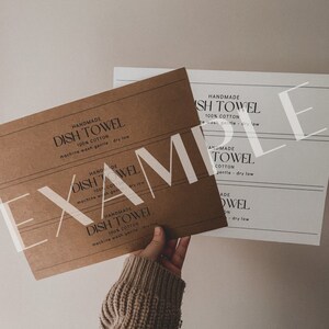 PRINTABLE Craft Market Product Wrap Labels DIY Knit Crochet - Etsy