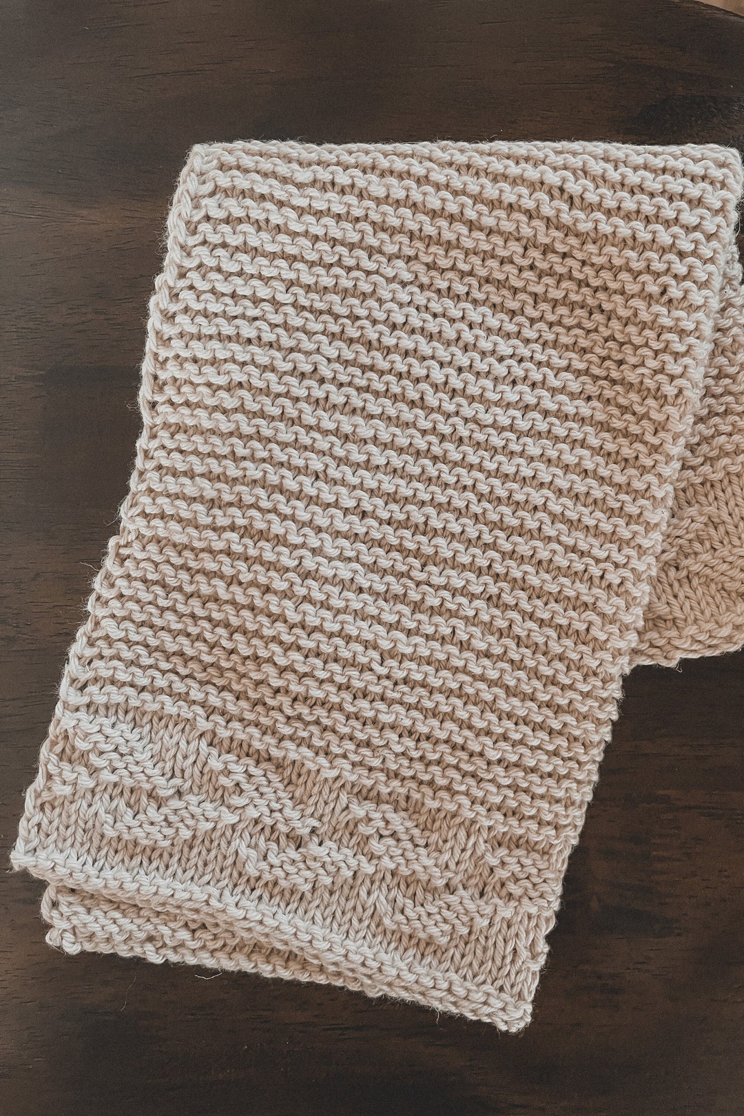 KNITTING PATTERN | Patterned Tea Towel Knit Pattern, Kitchen Decor Knit ...