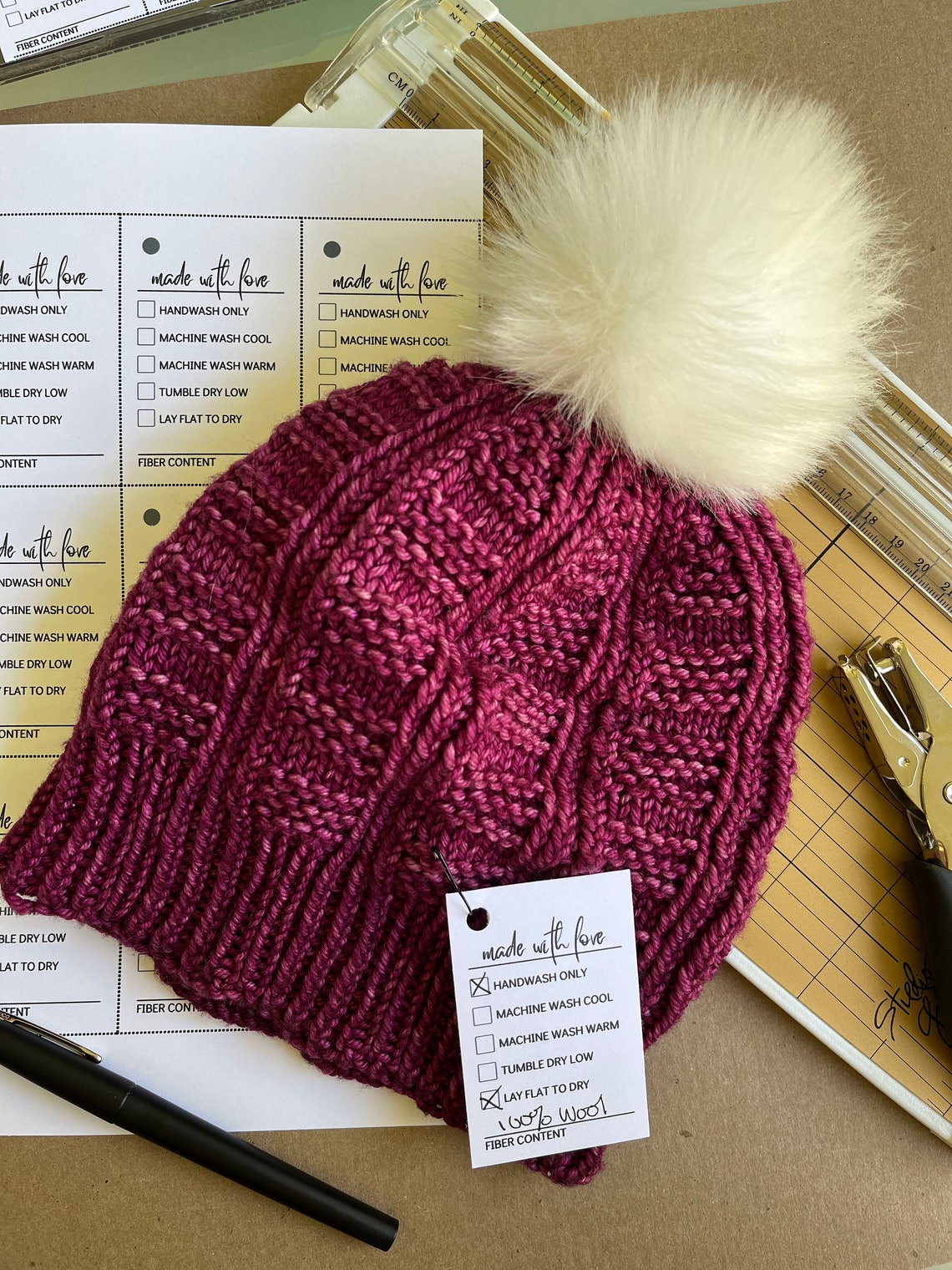 Simple Printable Knitting or Crochet Gift Tags - Etsy