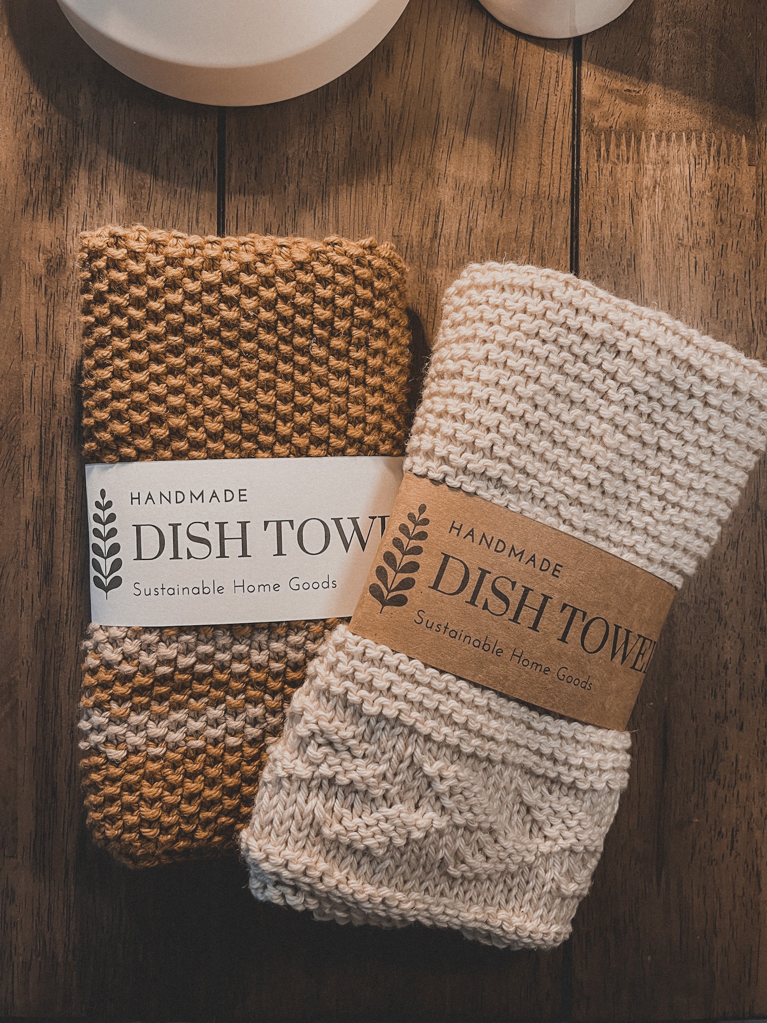 PRINTABLE Natural Dishcloth & Washcloth Wrap Labels, DIY Knit Crochet ...