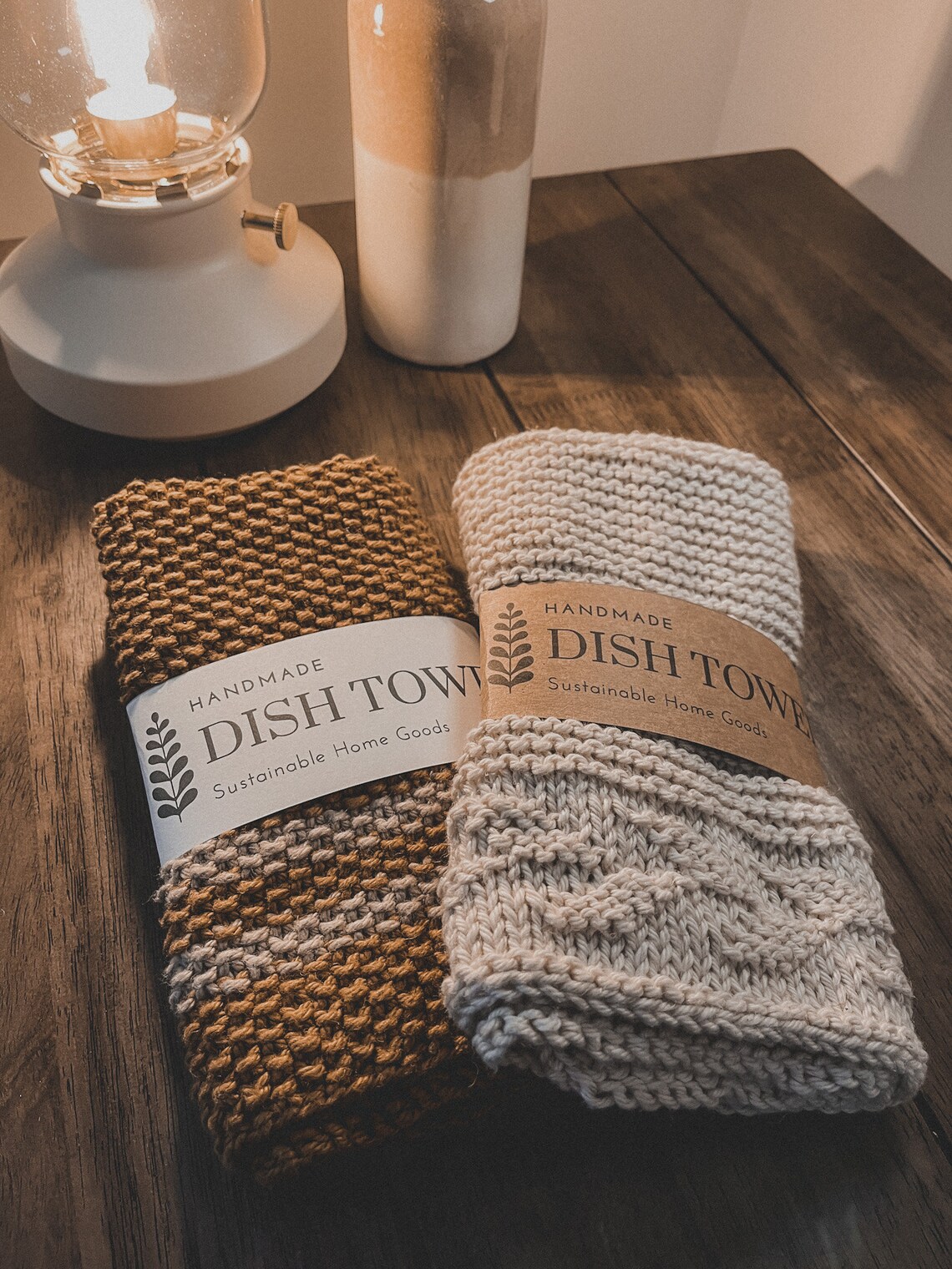 PRINTABLE Natural Dishcloth & Washcloth Wrap Labels, DIY Knit Crochet ...