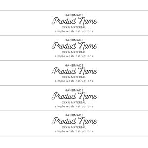 Printable Dishcloth Wrap Label, Custom Belly Band, Washcloth Wrap ...