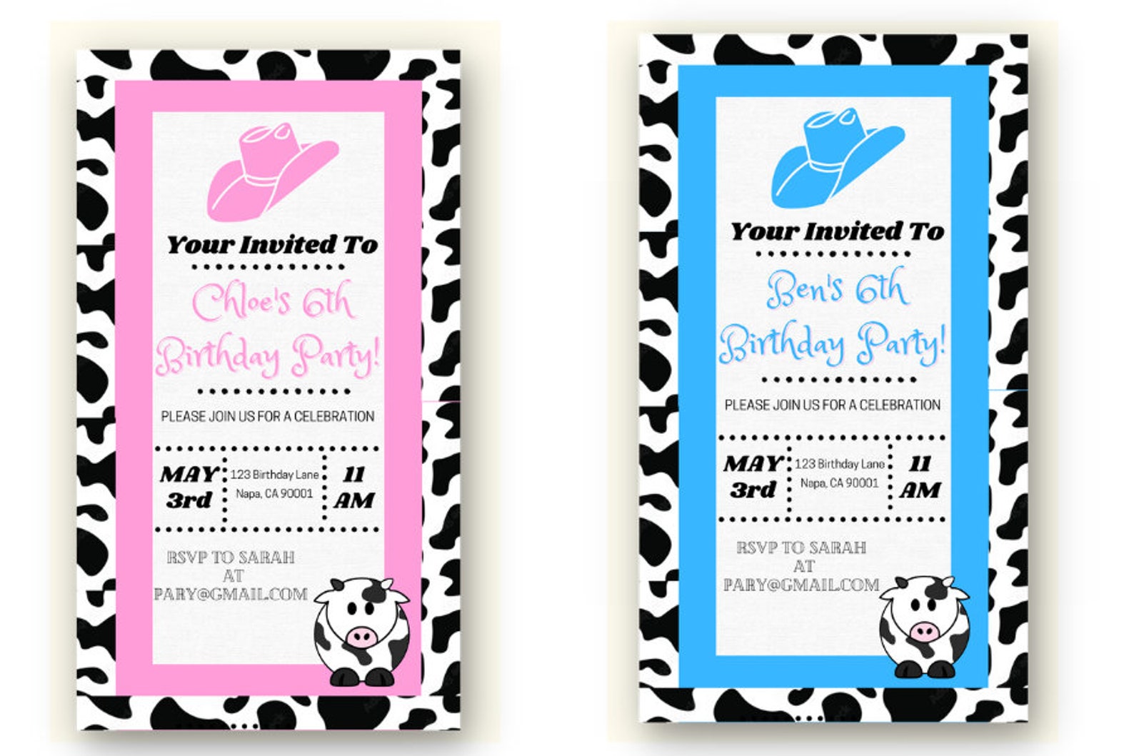 Editable Girls Birthday Party Invitation Digital, Kids Birthday Party ...