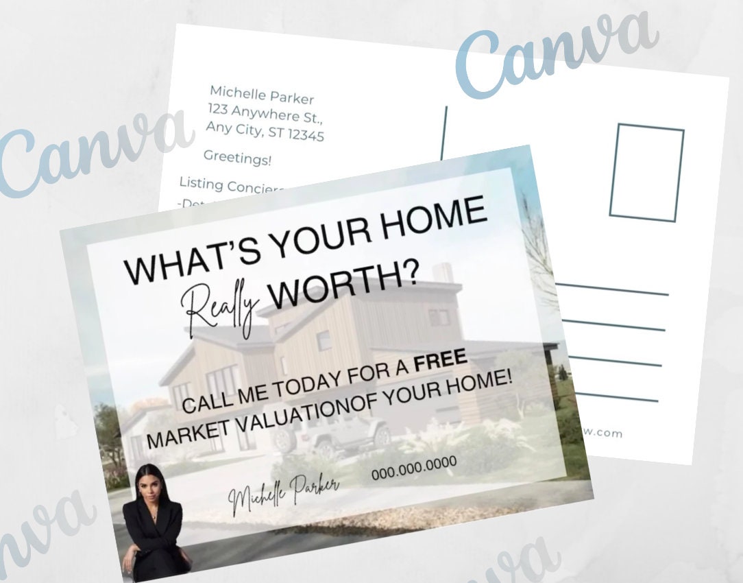 Real Estate Post Card, Realtor Farming Postcard, Real Estate Postcard ...