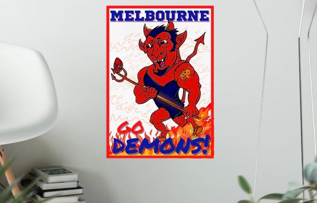 Melbourne Demons Poster - Etsy