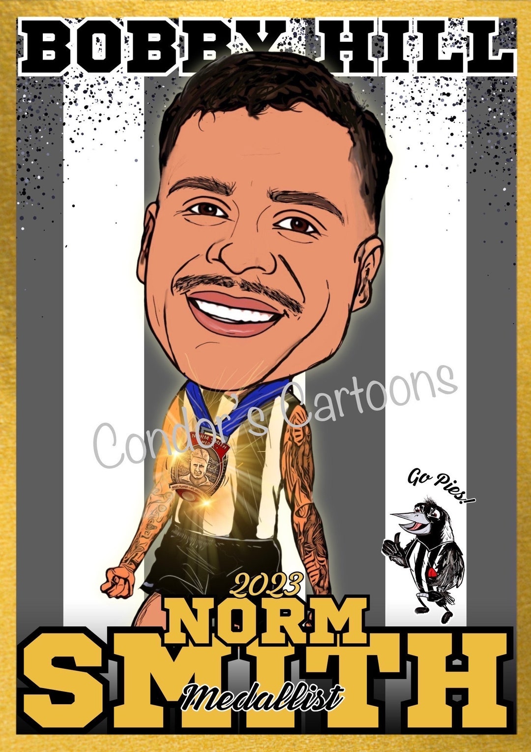 Bobby Hill Norm Smith Medal Poster - Etsy