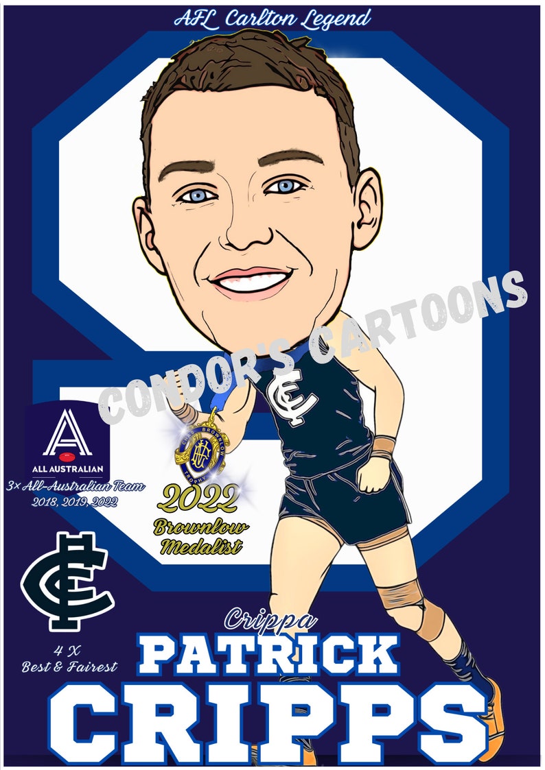Patrick Cripps Brownlow Medalist Poster - Etsy