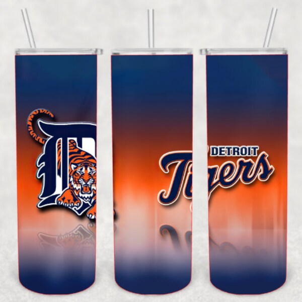 Detroit Tigers Tumbler - Etsy