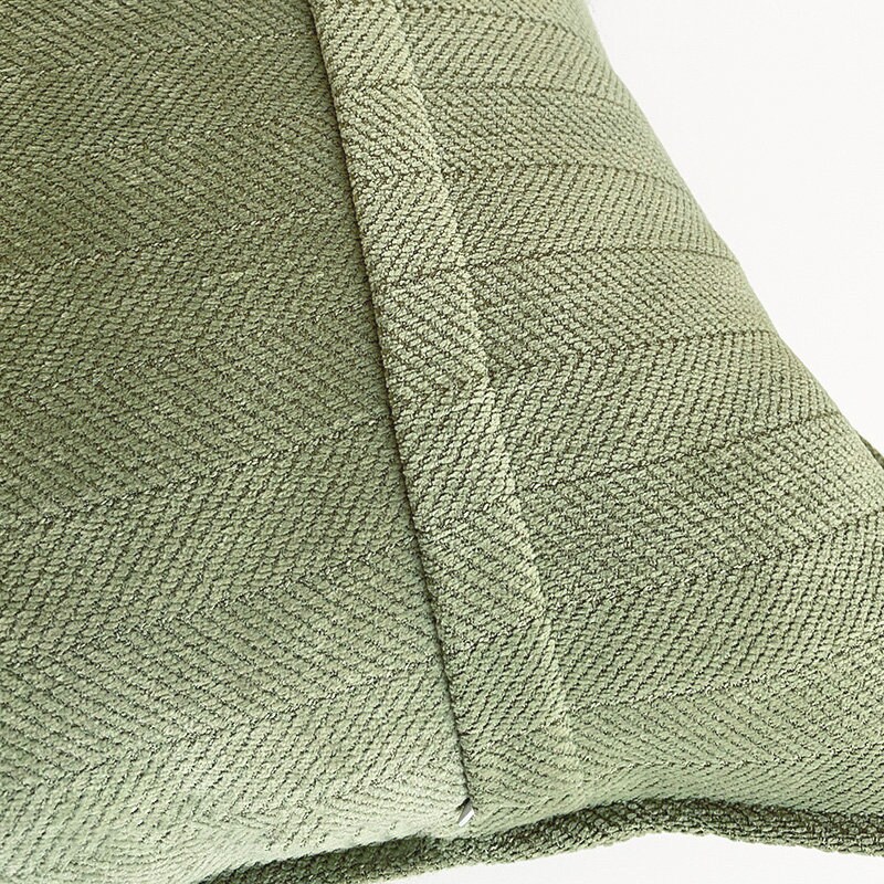 4545cm Matcha Green Herringbone Textured Chenille Cushion Cover - Etsy ...