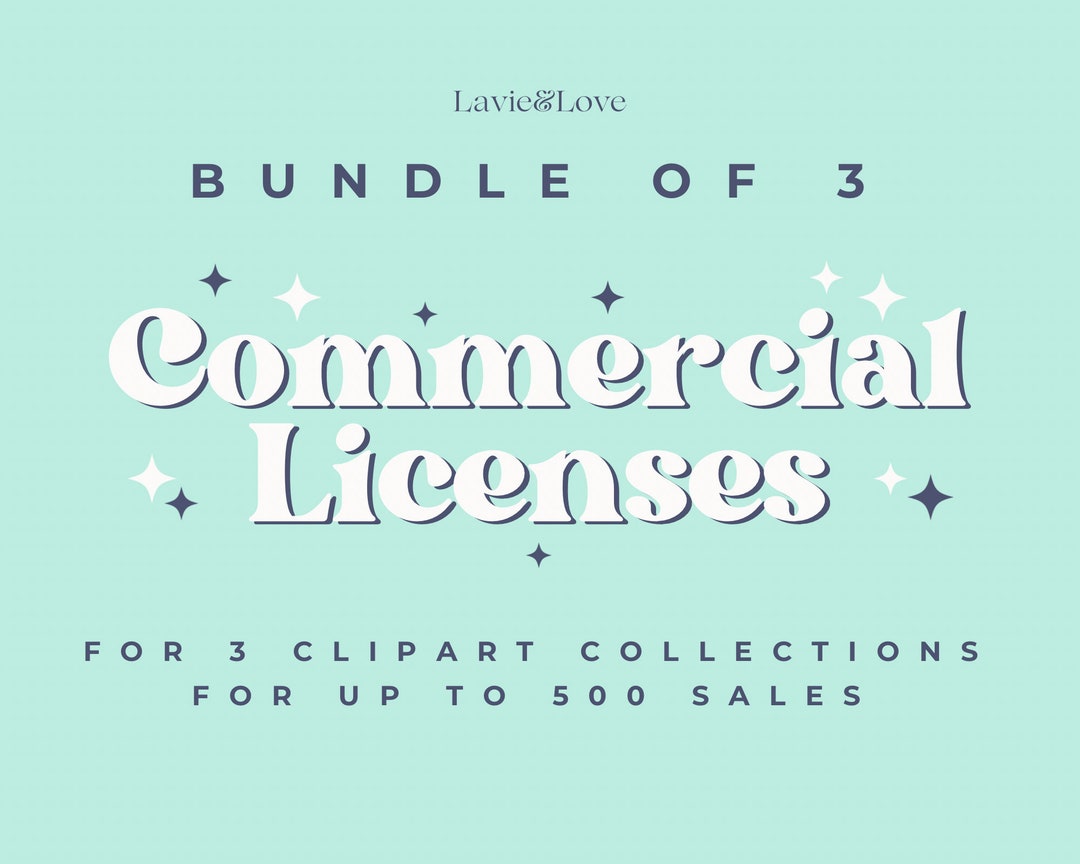 BUNDLE OF 3 Basic Extended Commercial Licenses for 3 Collections, Sales ...