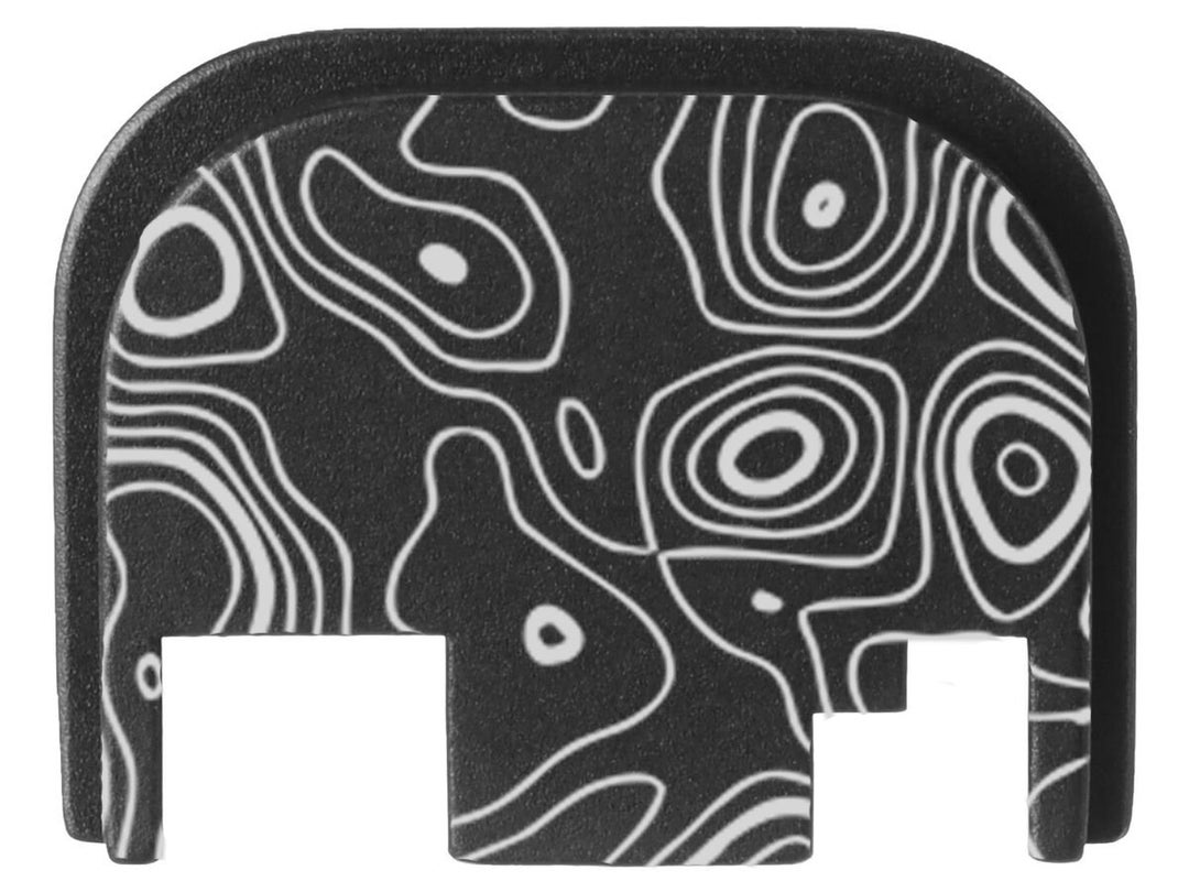 CUSTOM Airsoft Glock Slide Plate Cover, Backplate. Topographic, Flag ...