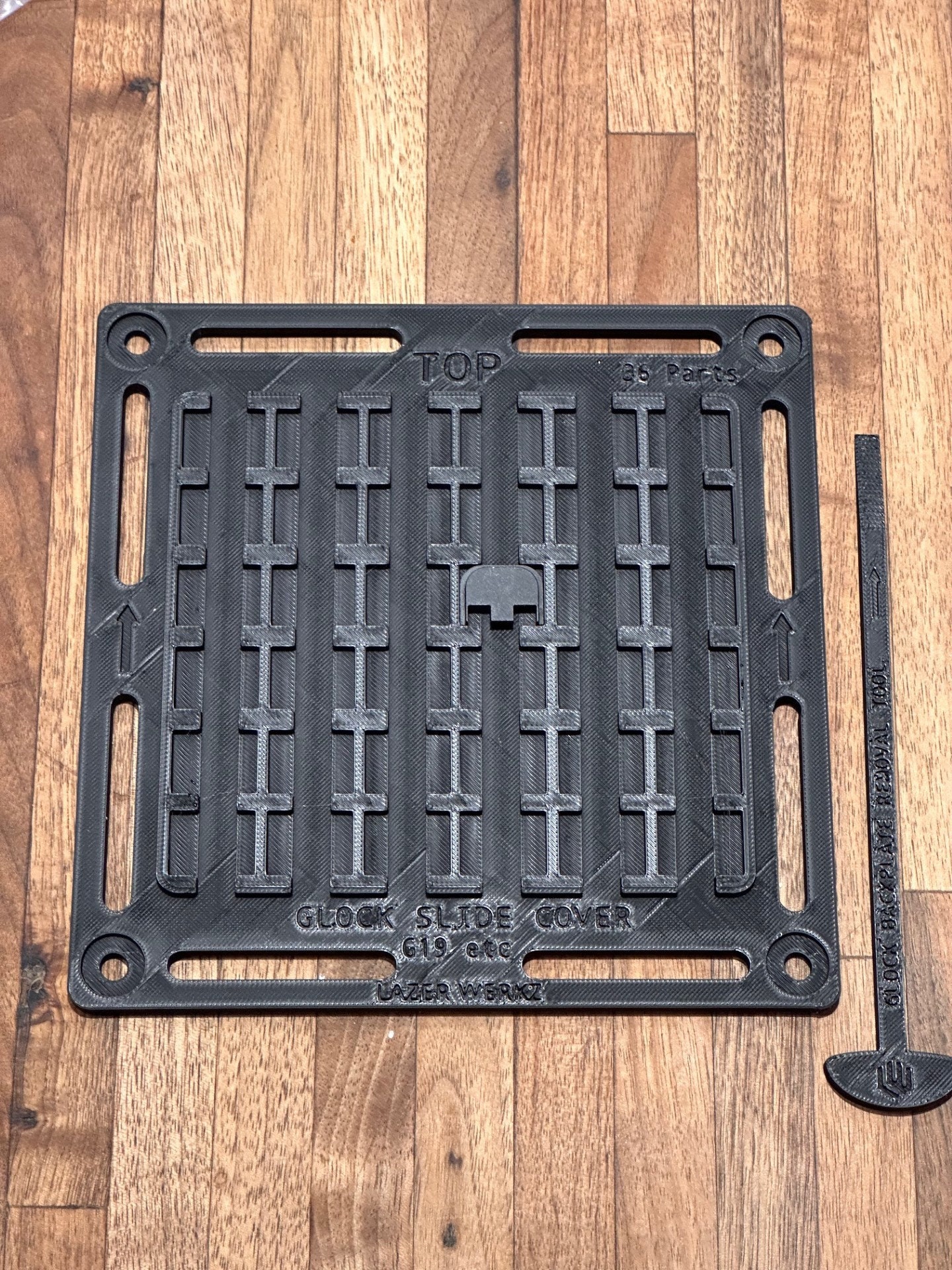 Glock Back Plate Slide Cover Jig for Laser Engraving, Not Firearms Part ...