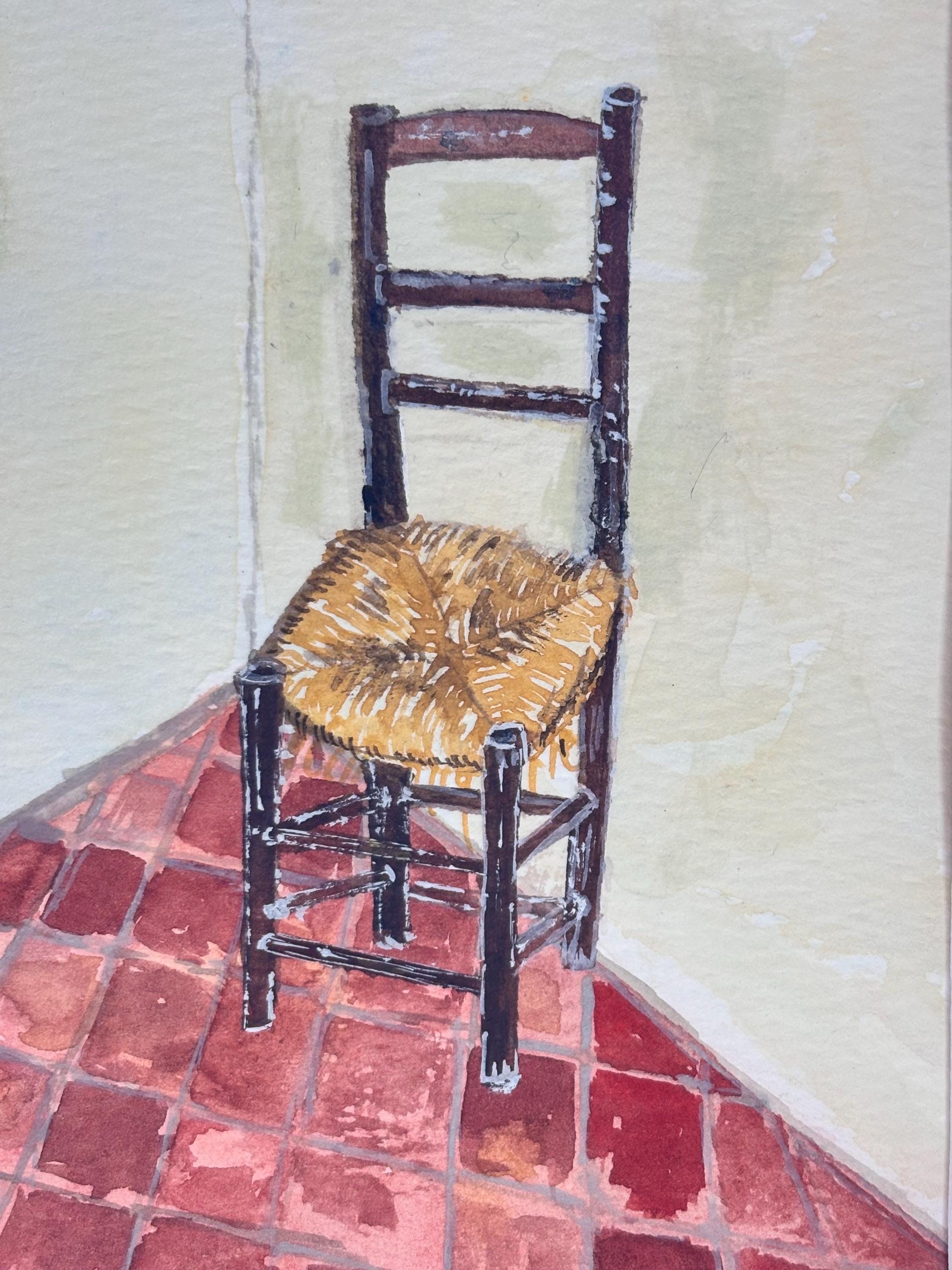 Van Gogh Chair, Original Watercolour Painting, Framed Art (10x15cm ...