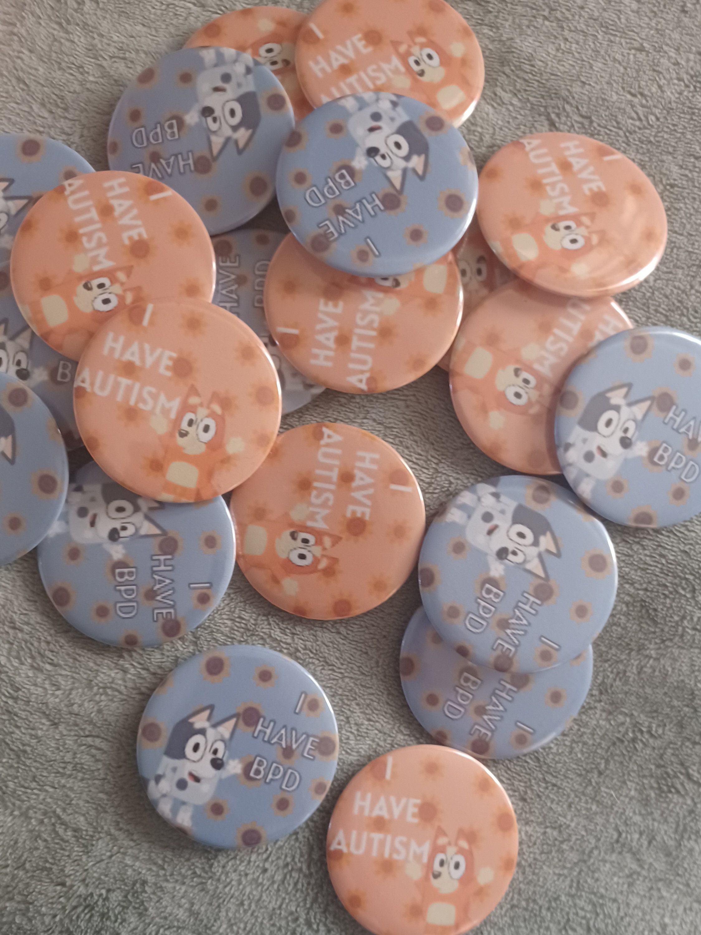 Bluey Disability Awareness Buttons - Etsy