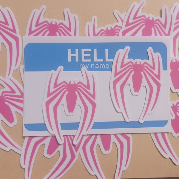 Pink Spider Man Logo - Etsy