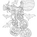 Digital Halloween Coloring Pages for Adults and Kids for Party Activity ...