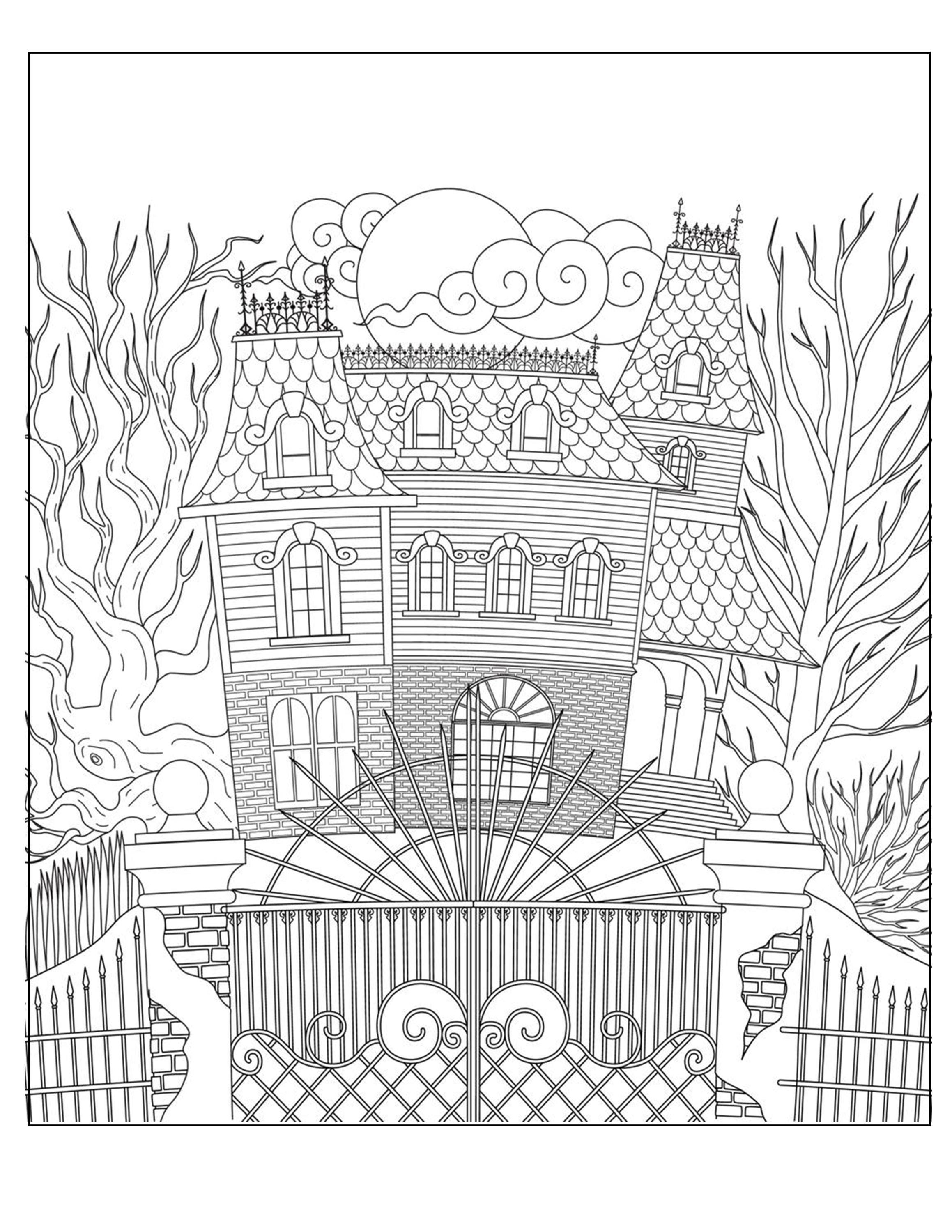 Digital Halloween Coloring Sheets for Adults and Kids for Party ...