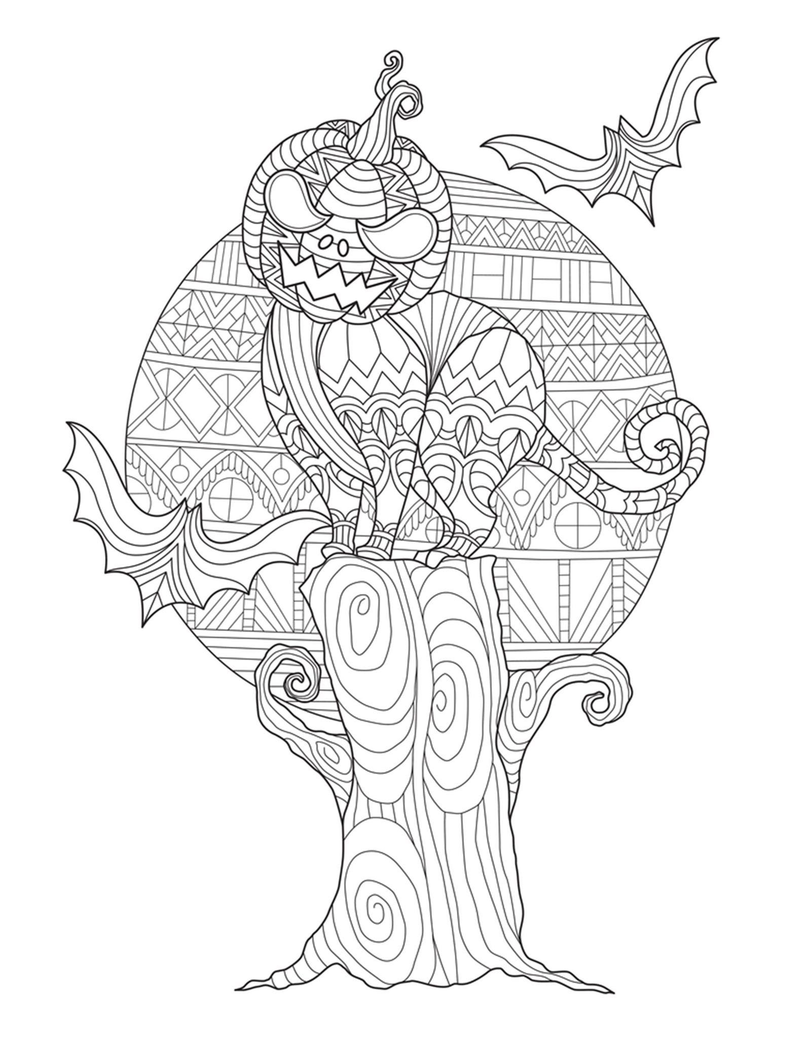Digital Halloween Coloring Sheets for Adults and Kids for Party ...