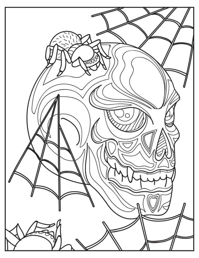 Digital Halloween Coloring Sheets for Adults and Kids for Party ...