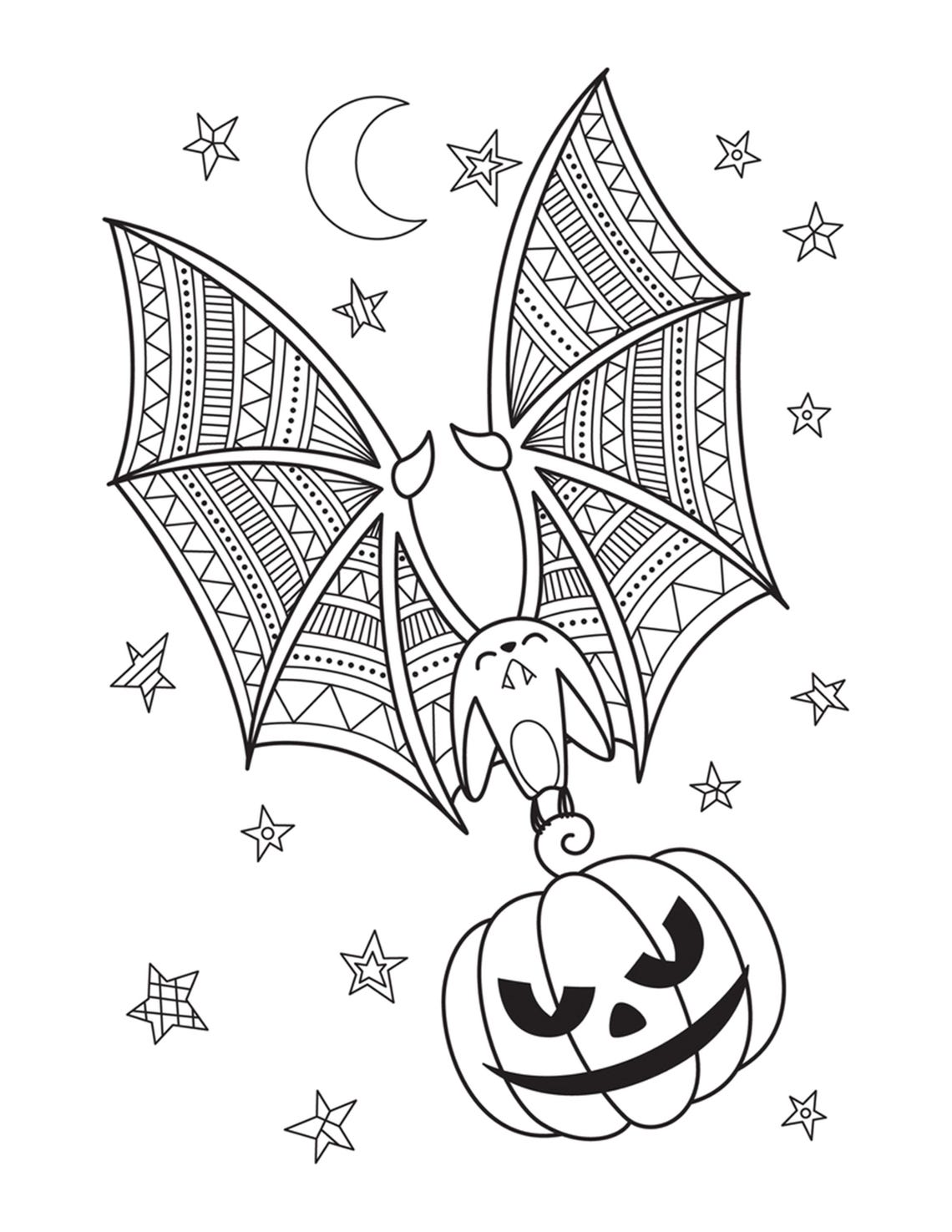 Digital Halloween Coloring Sheets for Adults and Kids for Party ...