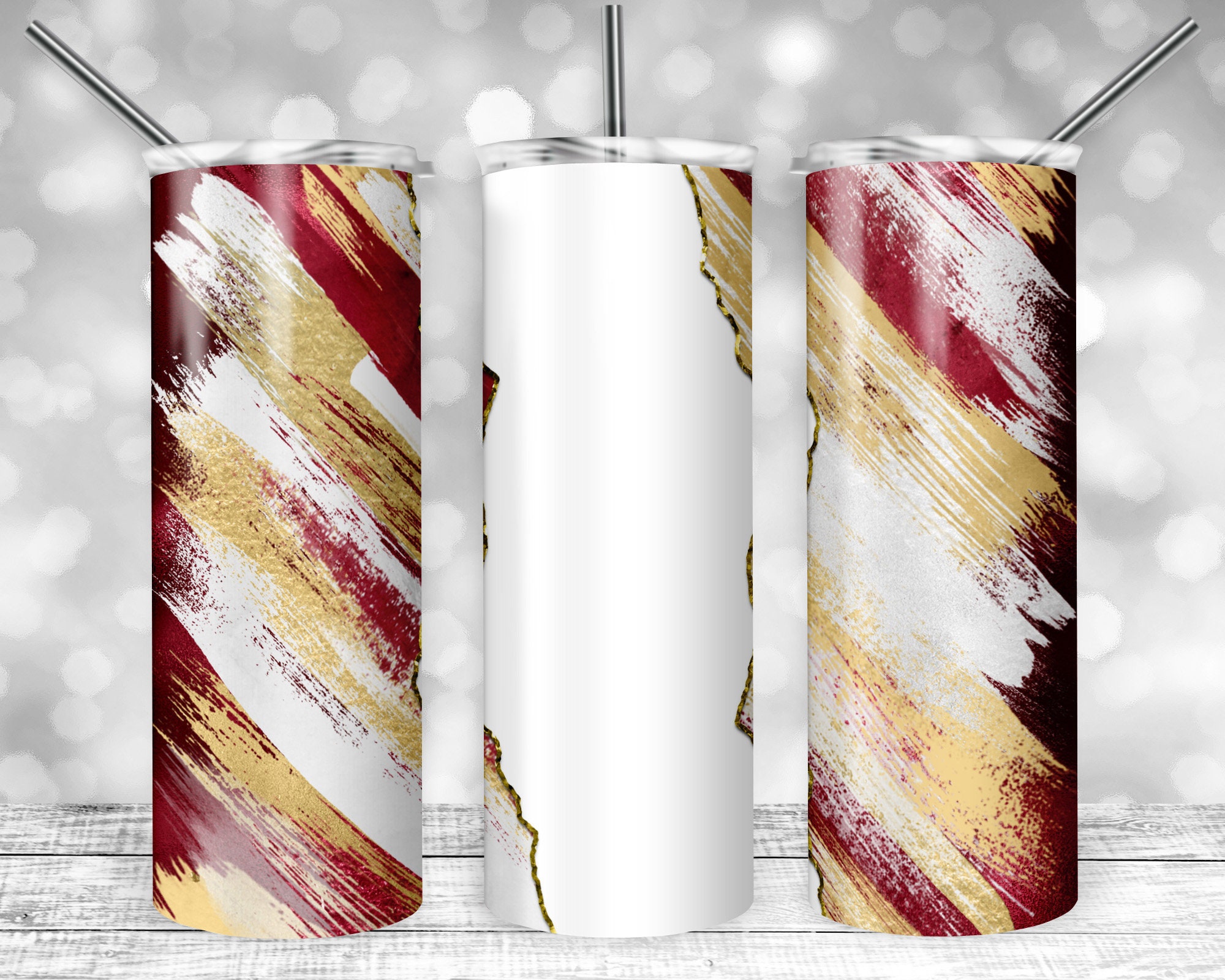 Maroon Gold and White Matte Milky Way Tear Blank PNG - Etsy