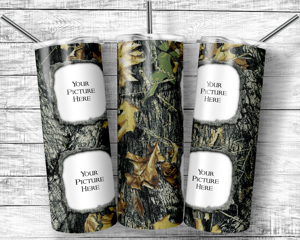 Camo With Wooden PNG Picture Frames, PNG Sublimation Design, 20 Oz ...