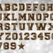 Football and Gold Glitter Faux Chenille Varsity PNG Alphabet Letters ...