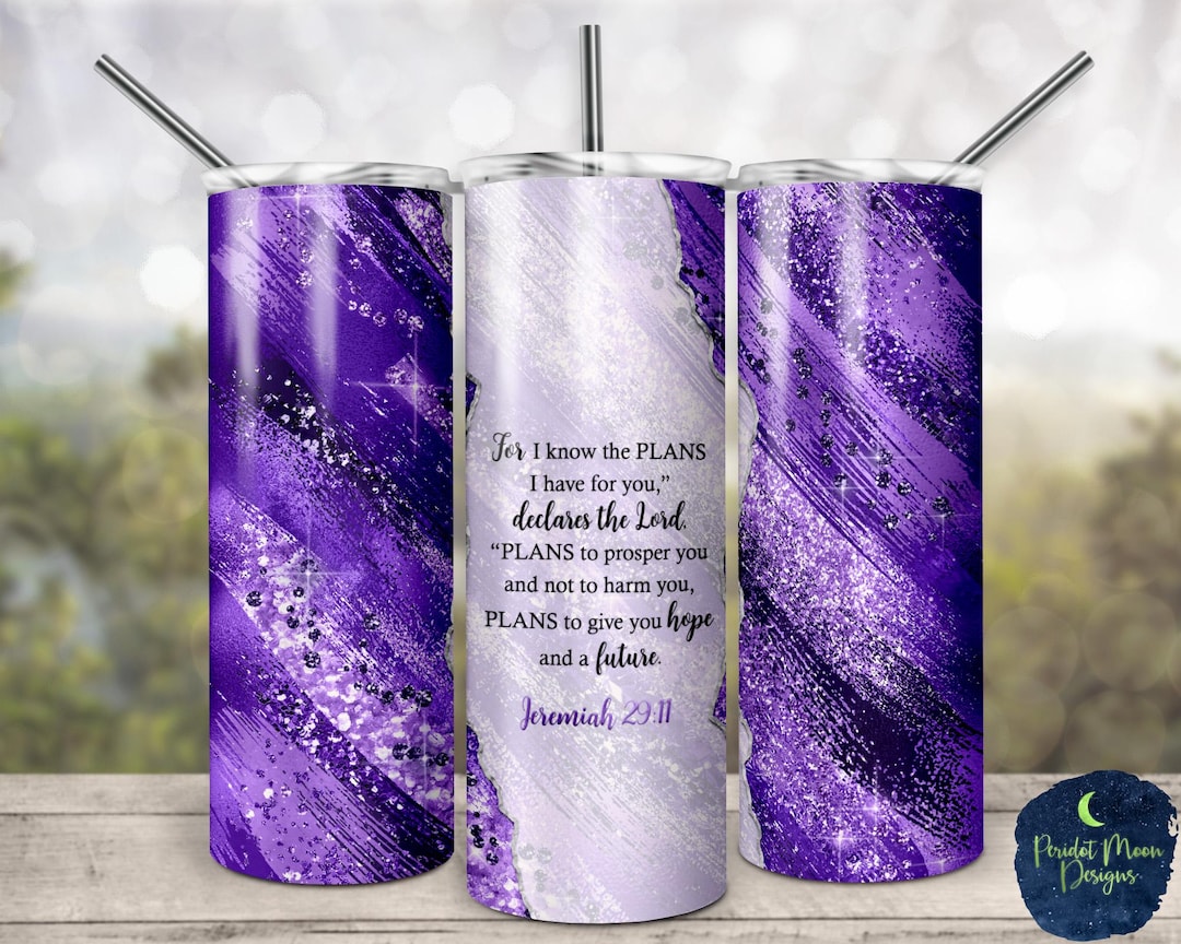 Jeremiah 29:11, Bible Verse, Purple Glitter Milky Way, Tear Blank, PNG ...