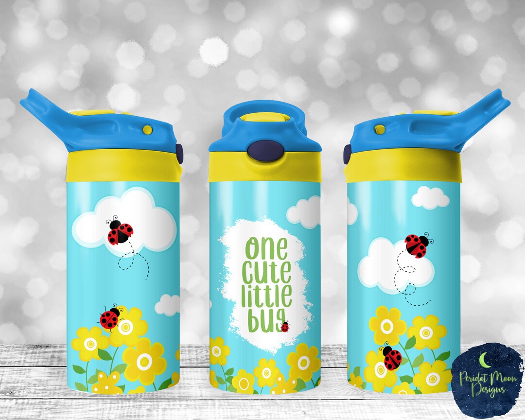 One Cute Little Bug, Ladybugs, PNG Sublimation Design, 12 Oz Kids Sippy ...