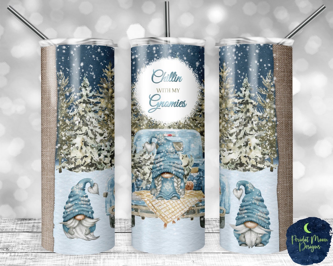 Chillin With My Gnomies, Winter Gnome Scene, PNG Sublimation Design, 20 ...