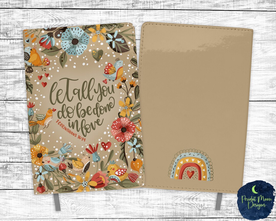 1 Corinthians 16:14, Hygge, Folk Birds and Flowers, PNG Sublimation ...