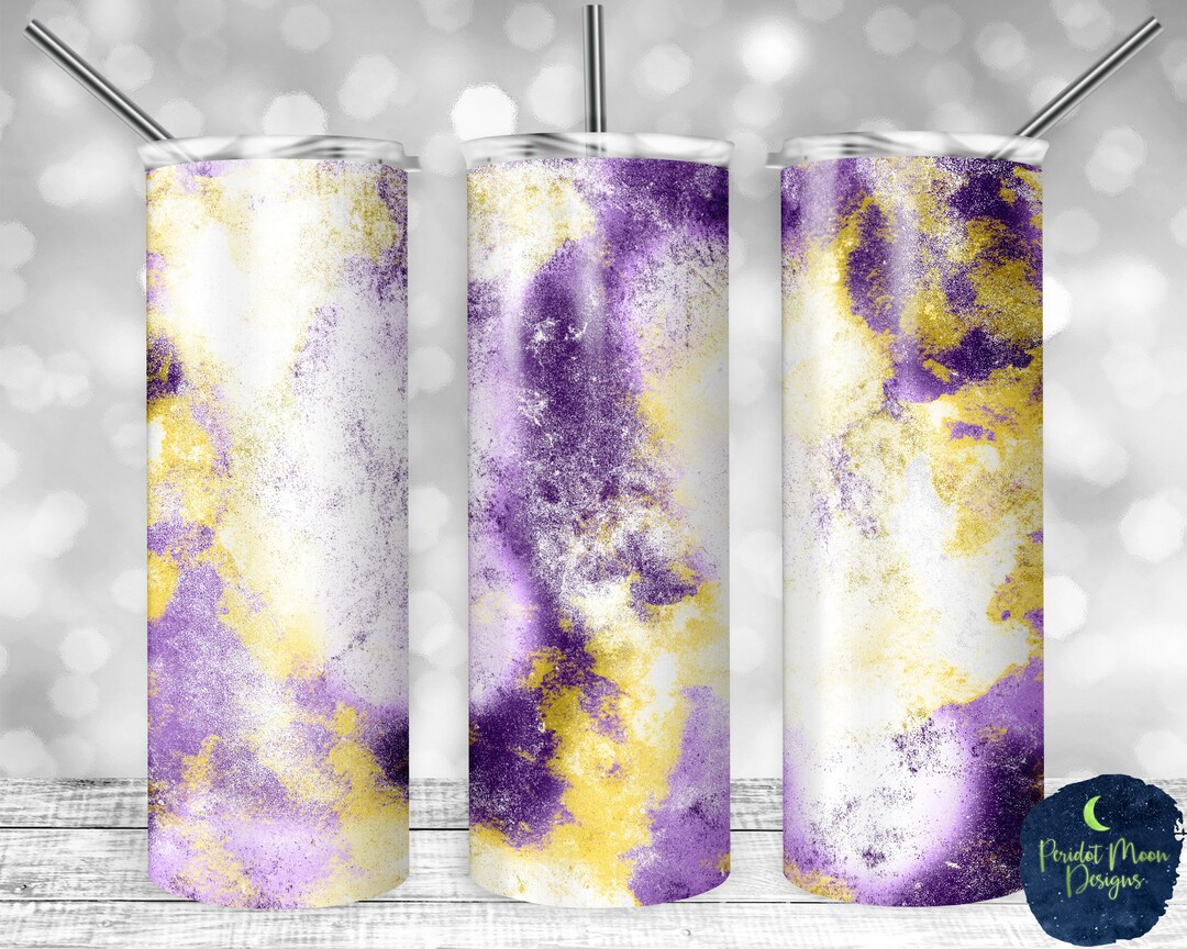 Purple Yellow and White Abstract Paint, Grunge, Team Colors, PNG ...