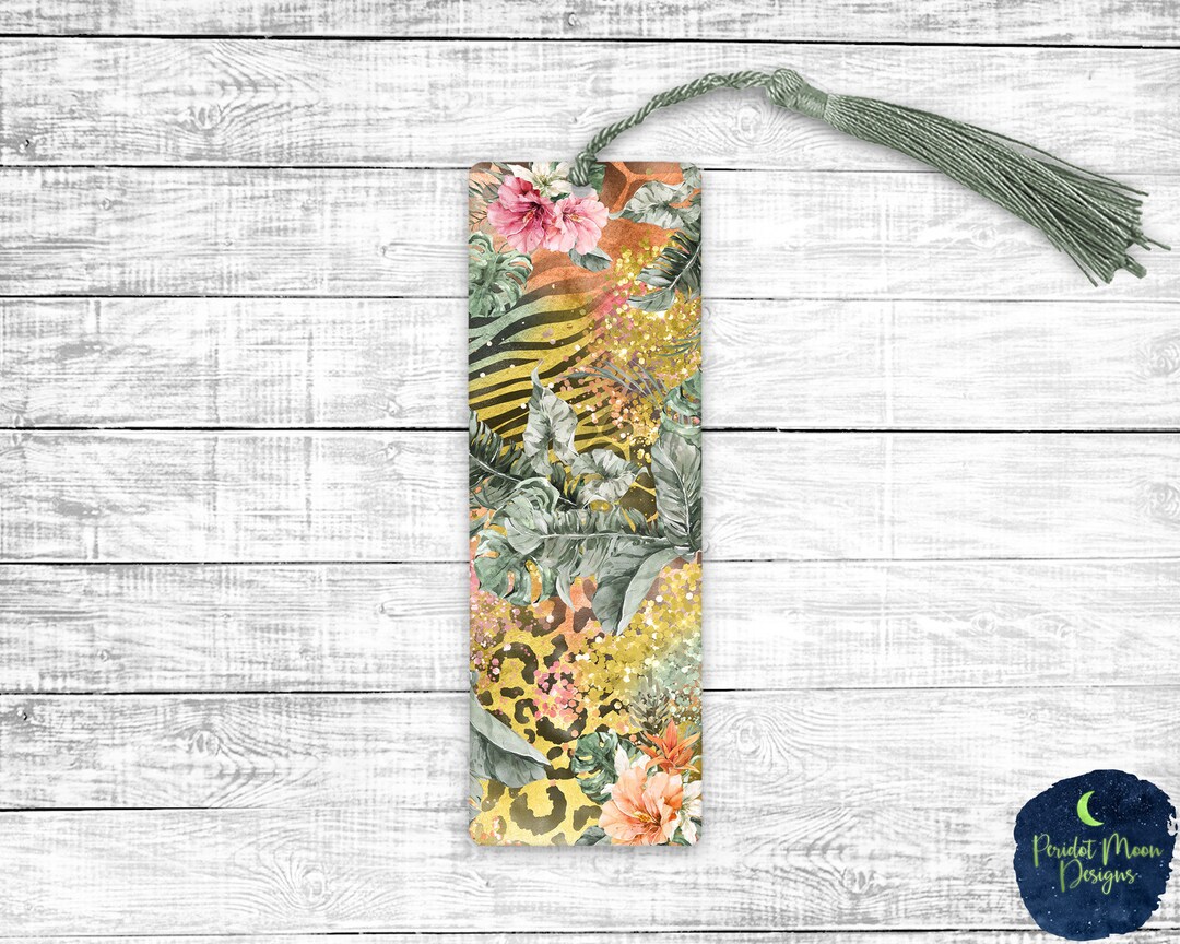 Glitter Animal Print, Bookmark, Jungle, Safari, PNG Sublimation Design ...