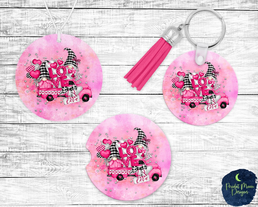 Valentine's Day, Gnomes, Love Balloons, Truck, PNG Sublimation Design ...