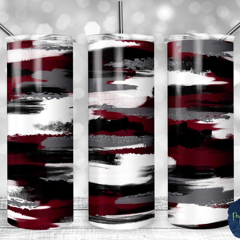 Maroon Painted Art - Etsy