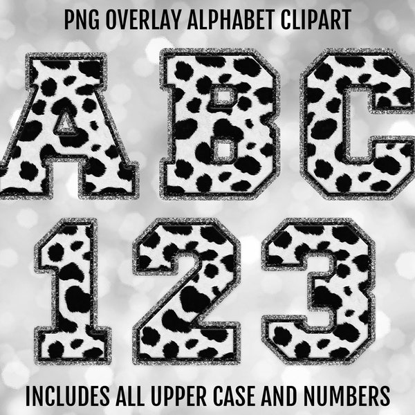 Cow Print Font - Etsy