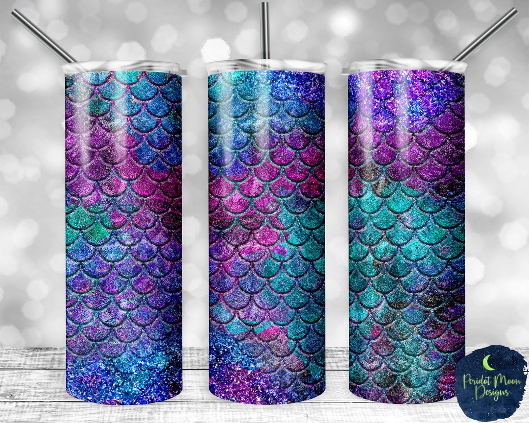 Glitter Shimmer Mermaid Scales, PNG Sublimation Design, Instant Digital ...